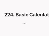 224 Basic Calculator
